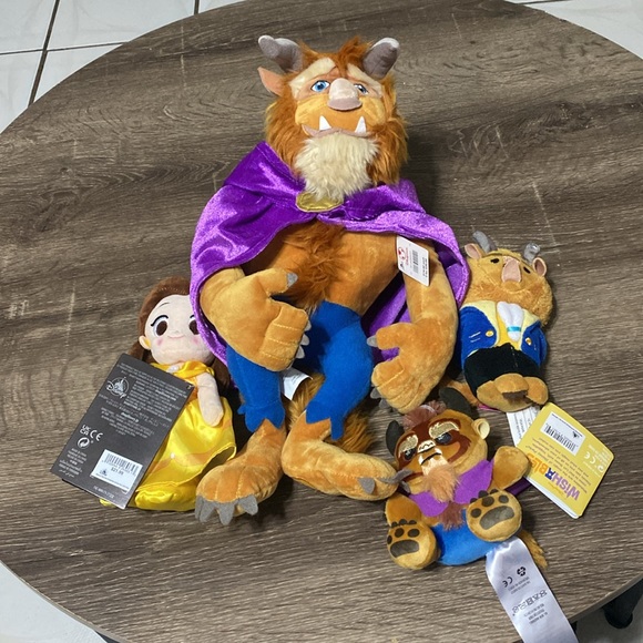 Disney | Toys | Disney Beauty And The Beast Plush Toys Nwt | Poshmark